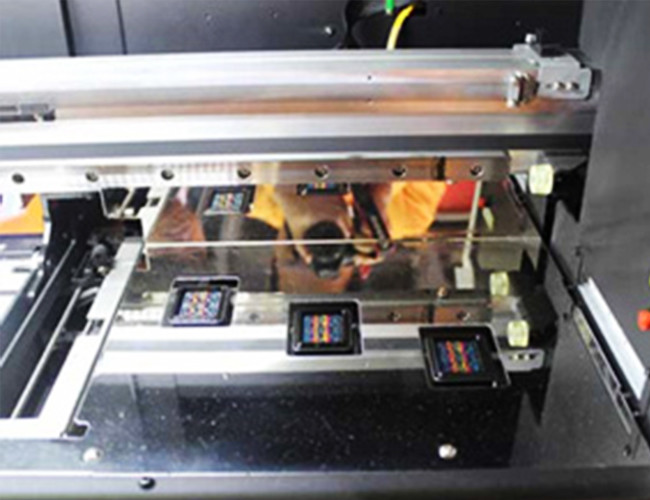 Auto Cleaning 3 Heads Digital Sky Color Inkjet Printer