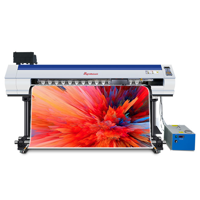 CMYK+W Skycolor SC-4180UV UV Digital Printer Roll To Roll Inkjet Printer